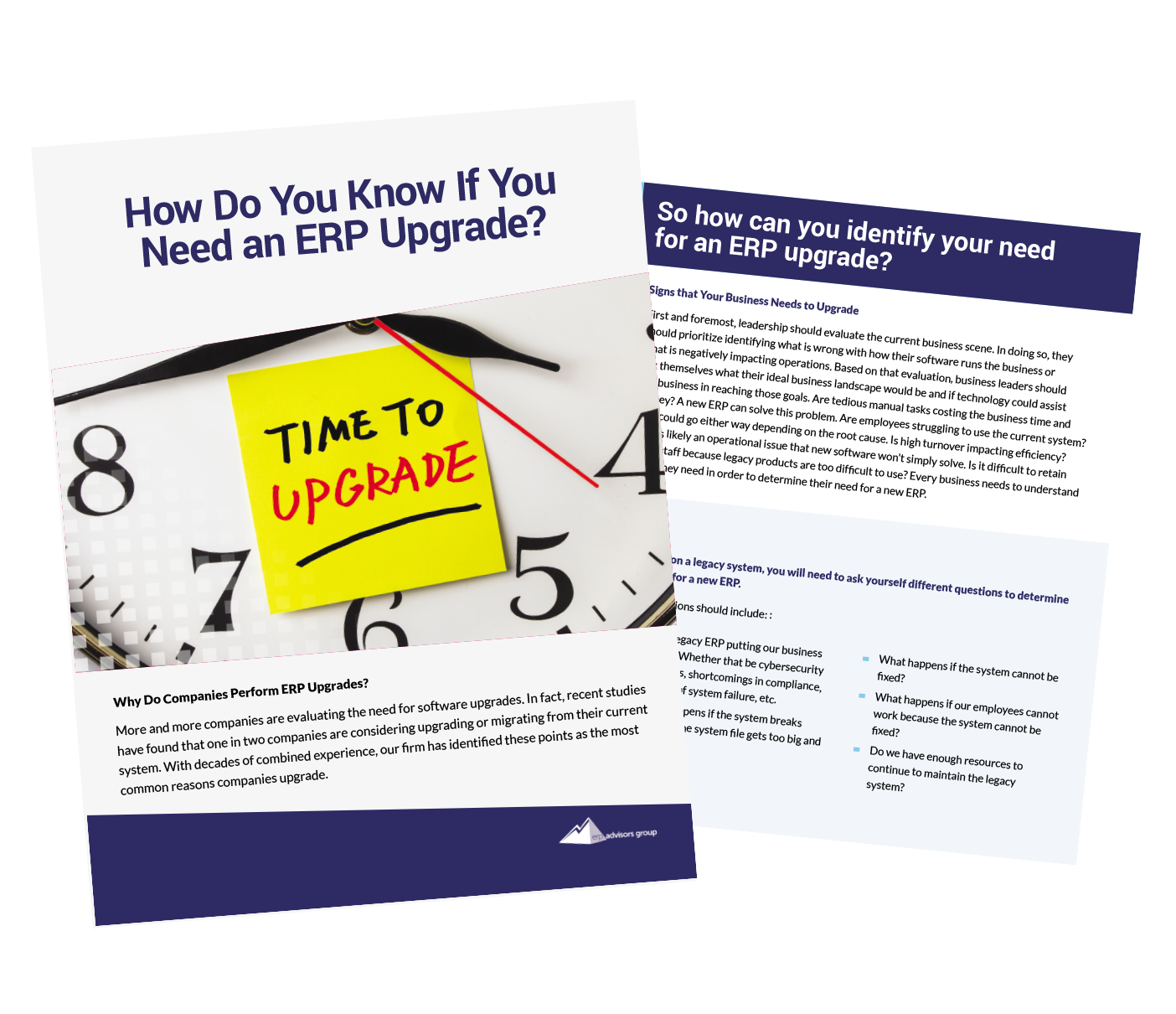 How Do You Know If You Need An ERP Upgrade ERP Advisors Group
